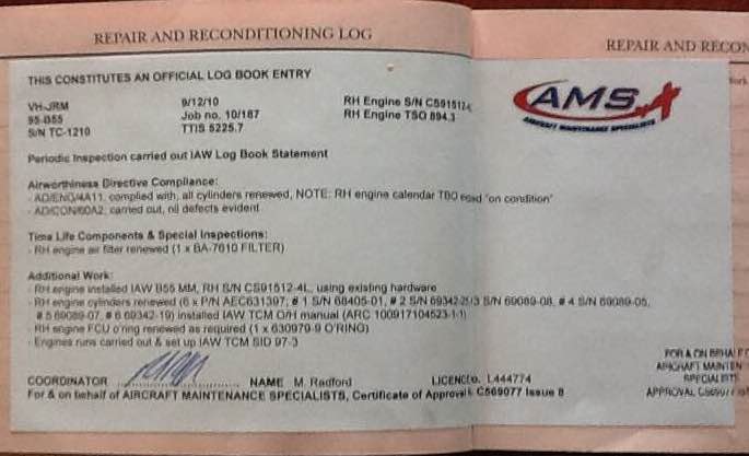 CSOBeech - Baron IO470L Engines For Sale